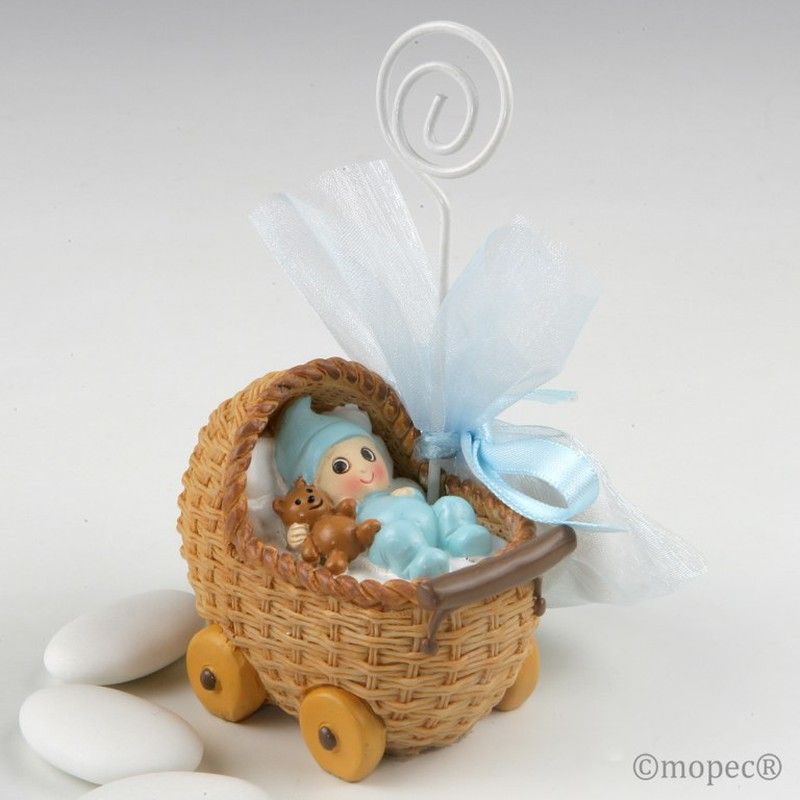 Porta-retratos de carrinho de bebê azul com 3 peladilhas Choco — Sweet ...