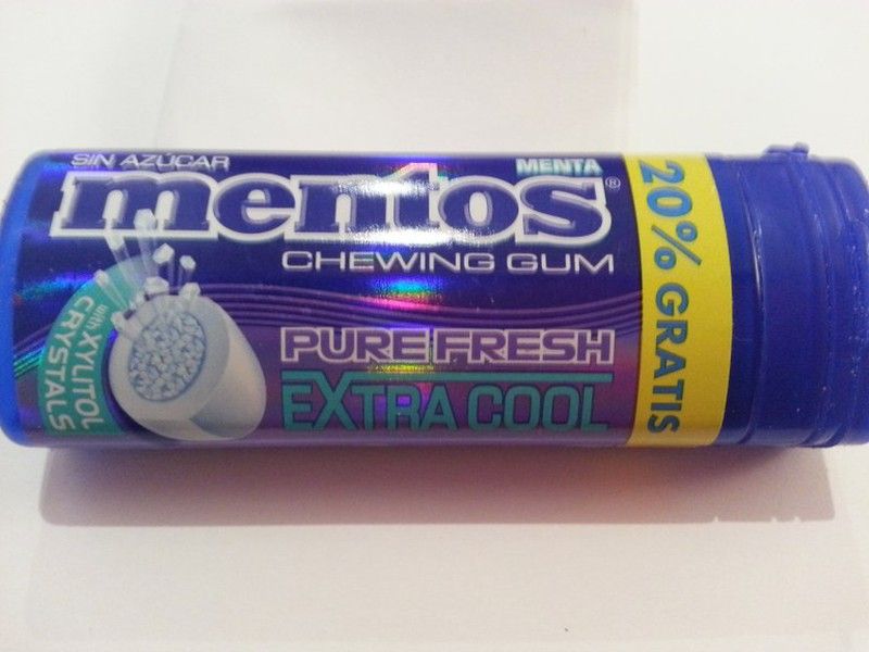 Tubo Mentos Gum Menta Extra Cool — Sweet Center